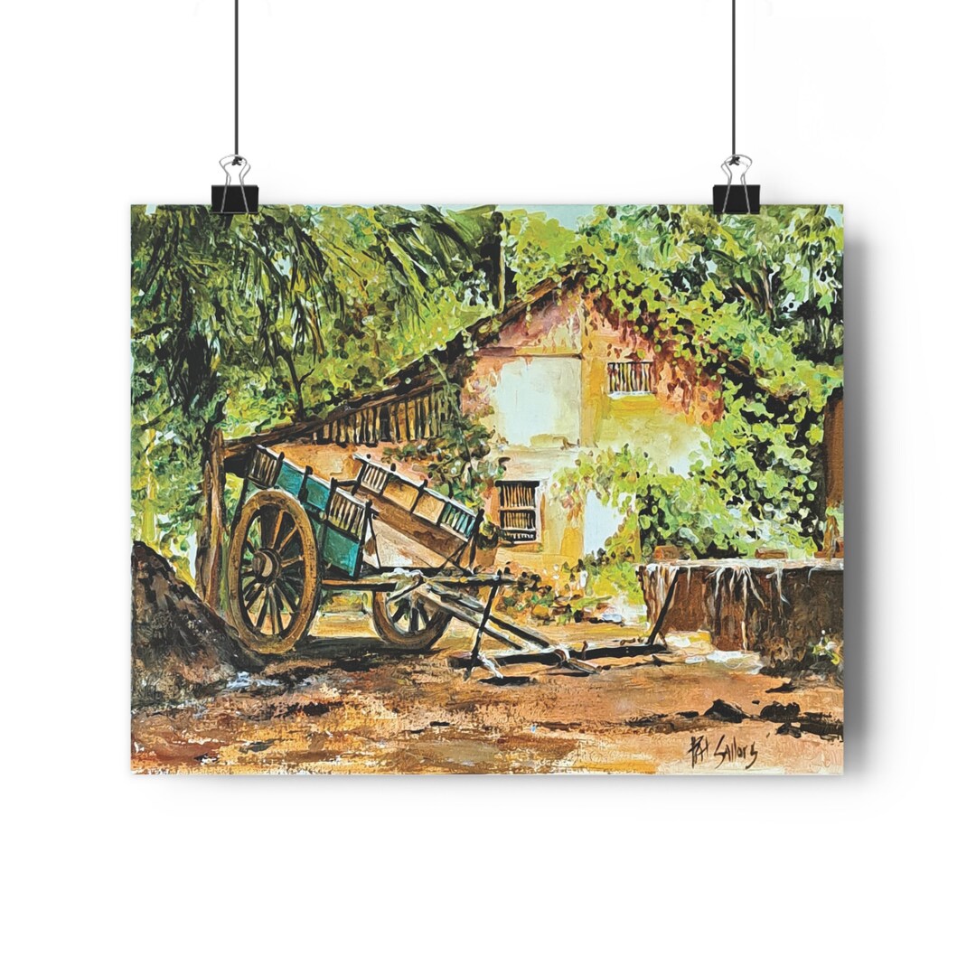 Giclée Art Print, Tropical Shack, From Original Painting by Patricia ...