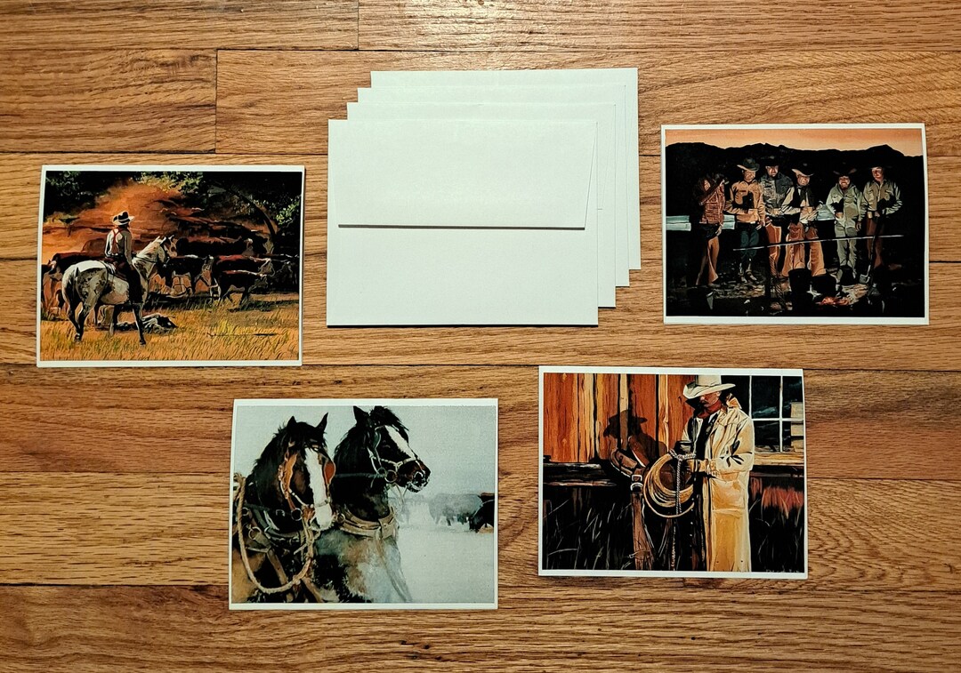 Note Cards, Cowboy Note Cards, Western Note Cards, Southwestern Art ...