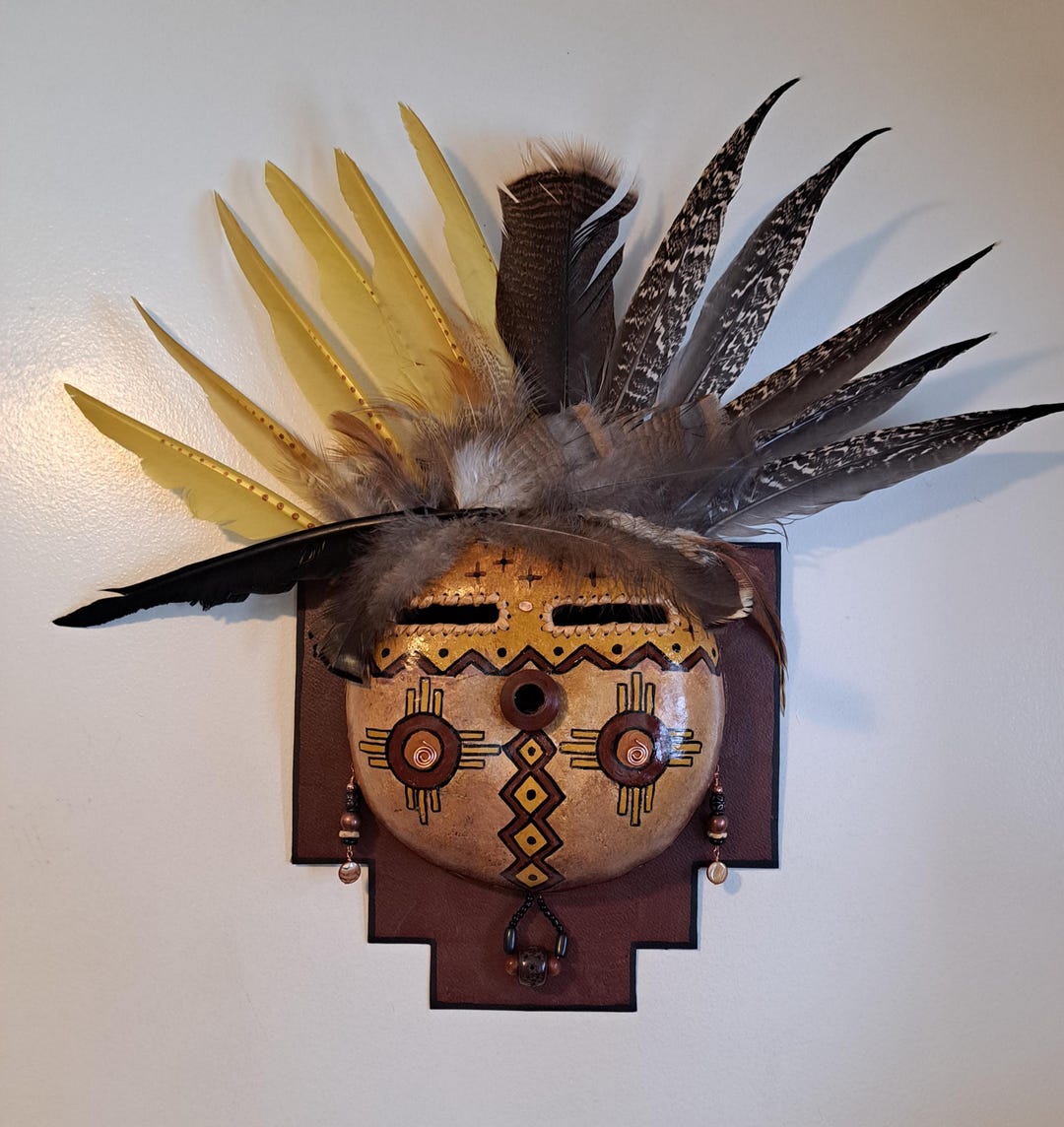 Gourd, Gourd Mask, Gourd Art, Southwest Art, by Award Winning Gourd ...