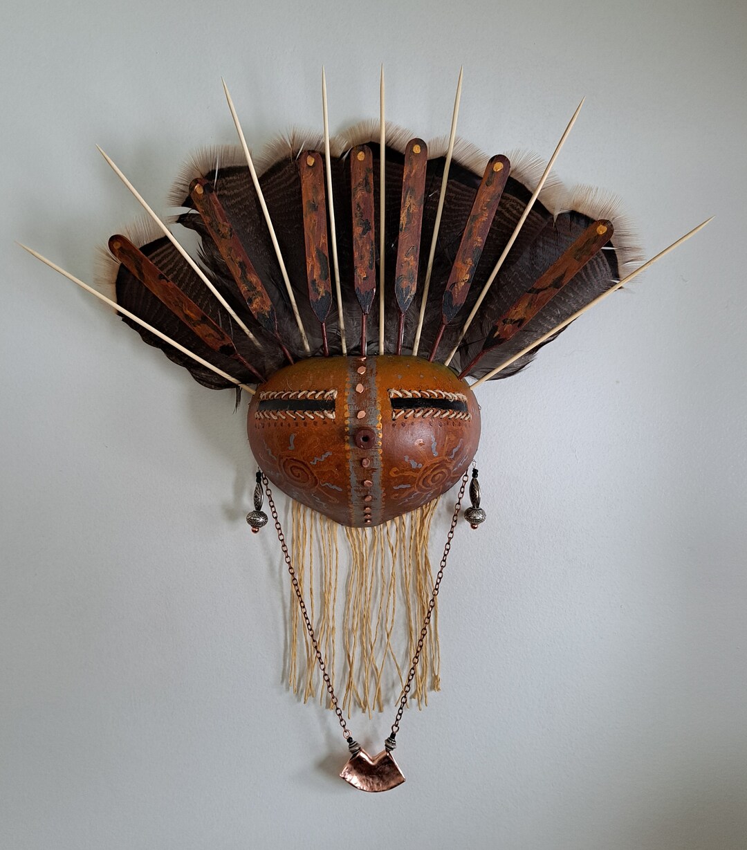 Gourd Mask, Gourd Art, Southwest Art, by Award Winning Gourd Artist ...