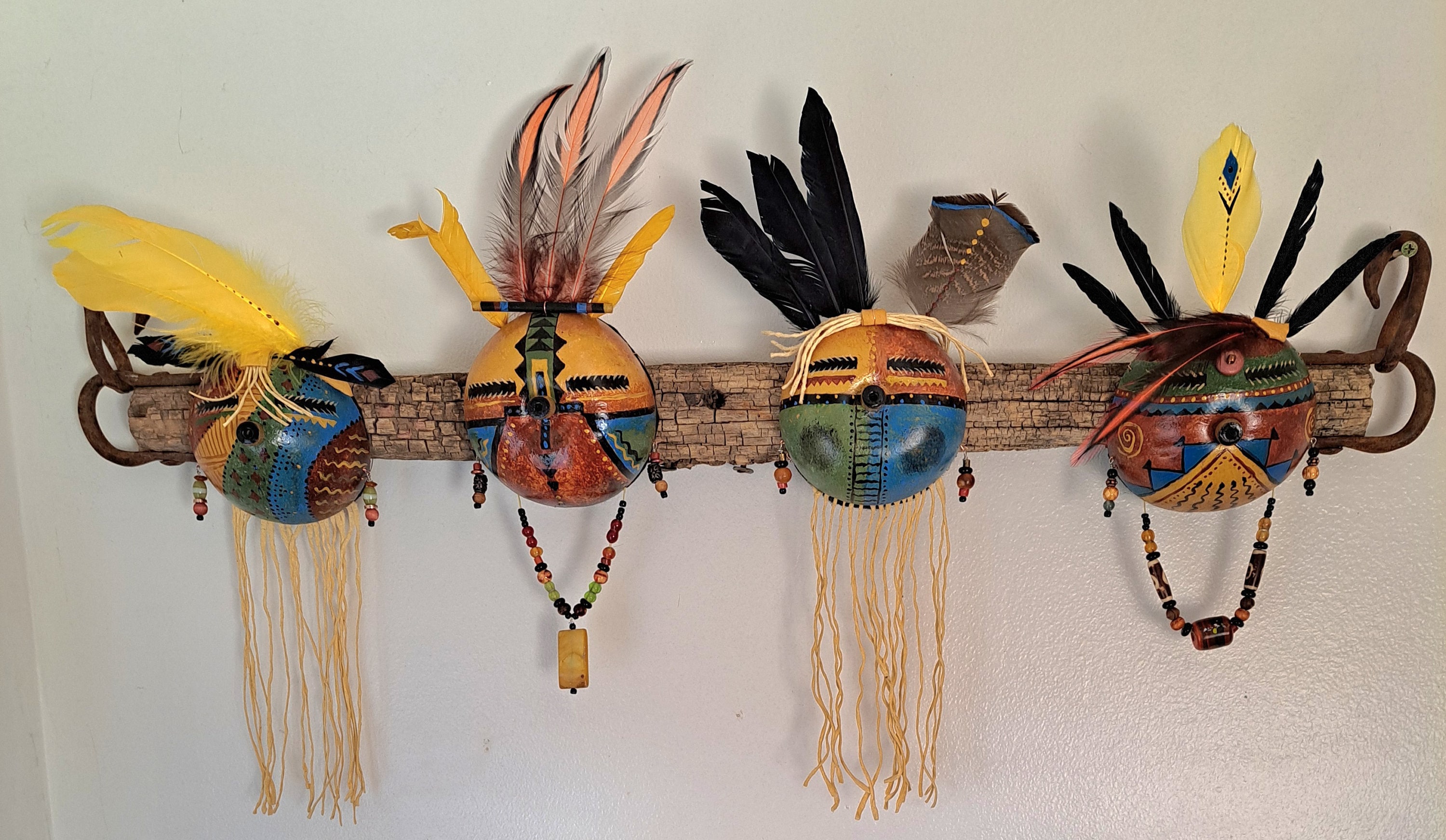 Gourd Mask Collage by Award Winning Gourd Artist Patricia Carroll ...