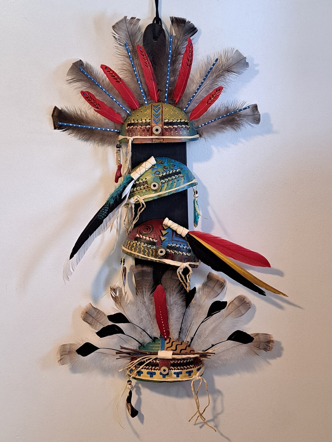 Gourd Mask Collage, Gourd Art, Southwest Art, by Award Winning Gourd ...