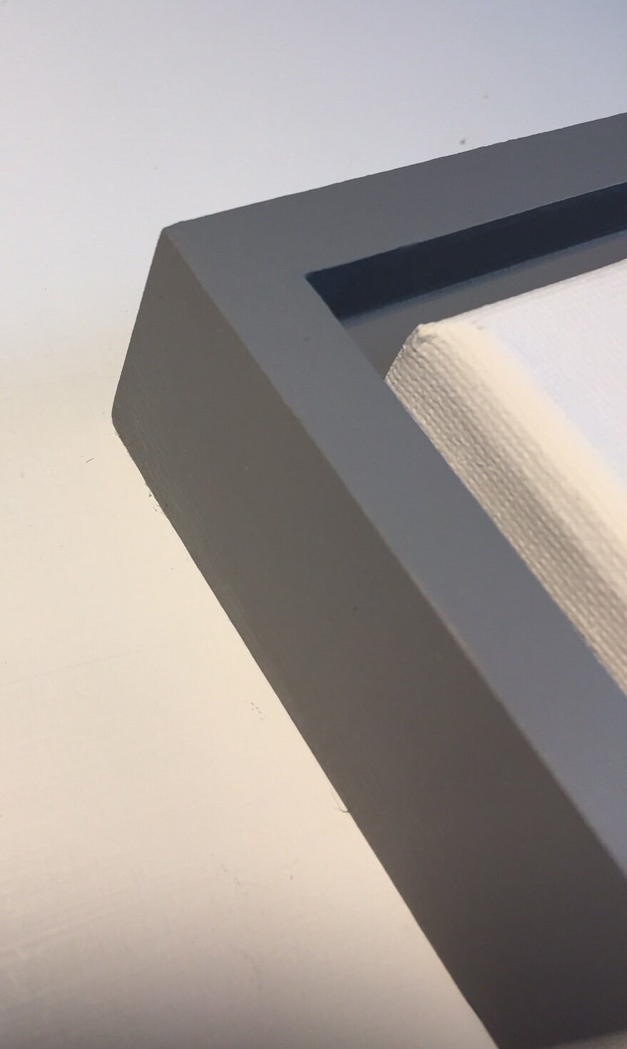 Dark Grey Custom Wood Floating Frames 3/4 Deep Canvas - Etsy