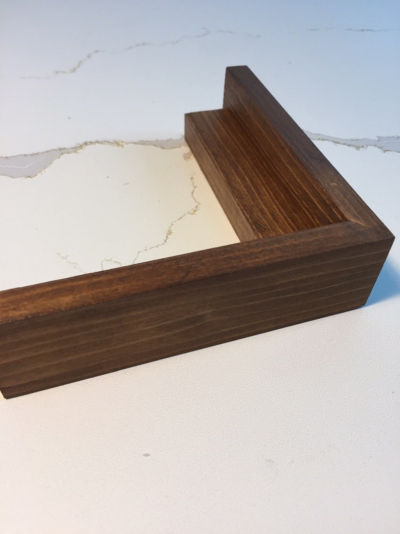 Antique Oak Stained Wood Floating Frame for Canvas Art - Etsy