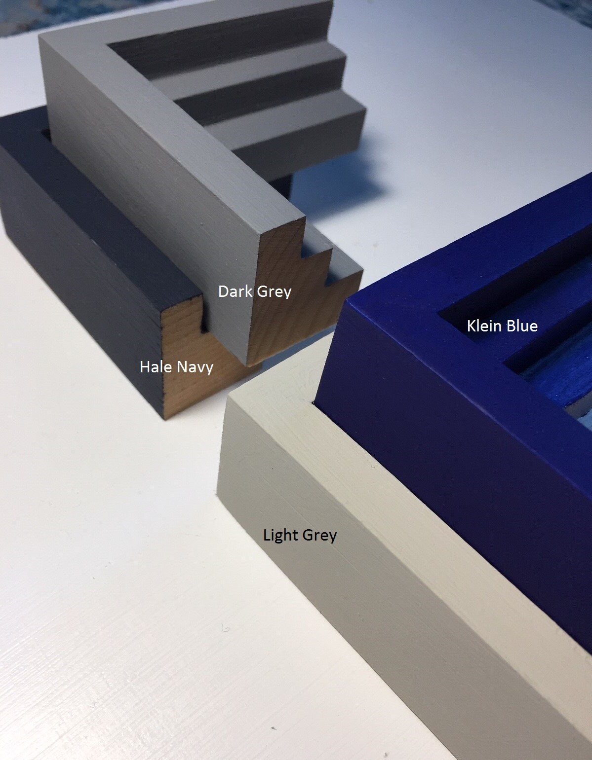 Dark Grey Custom Wood Floating Frames 3/4 Deep Canvas - Etsy