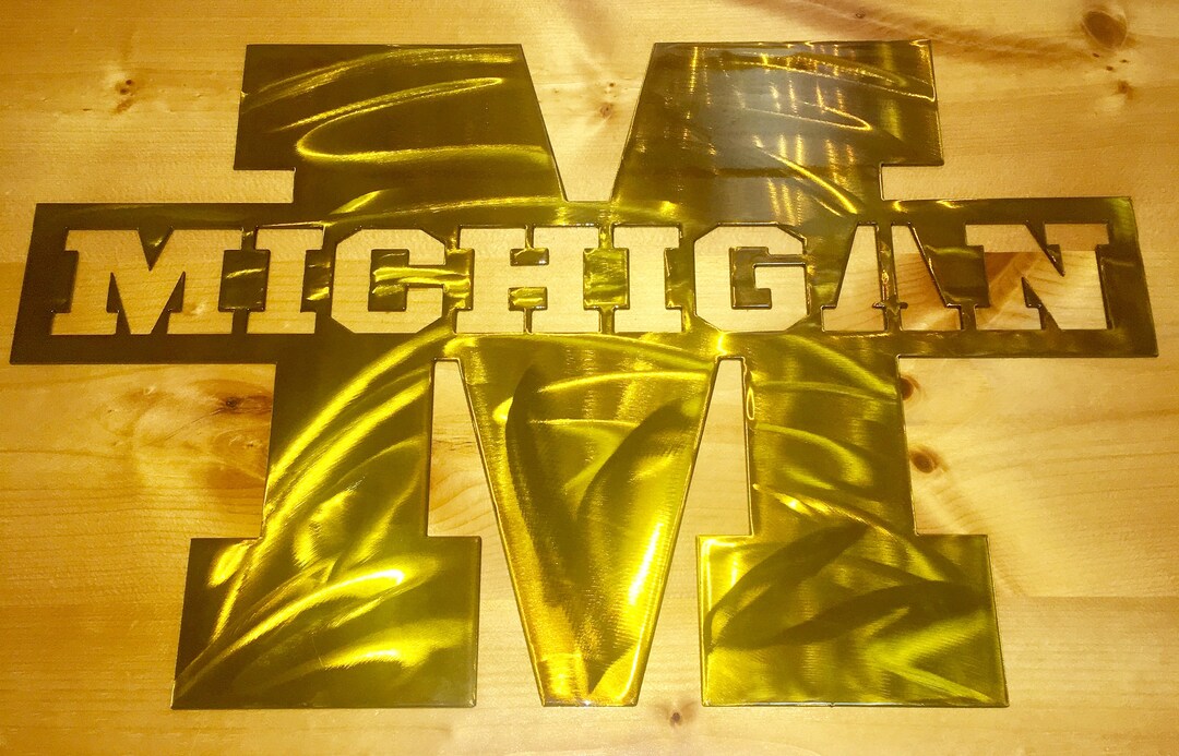 Aluminum Michigan Wolverines Logo - Michigan Wolverines Football Sign ...