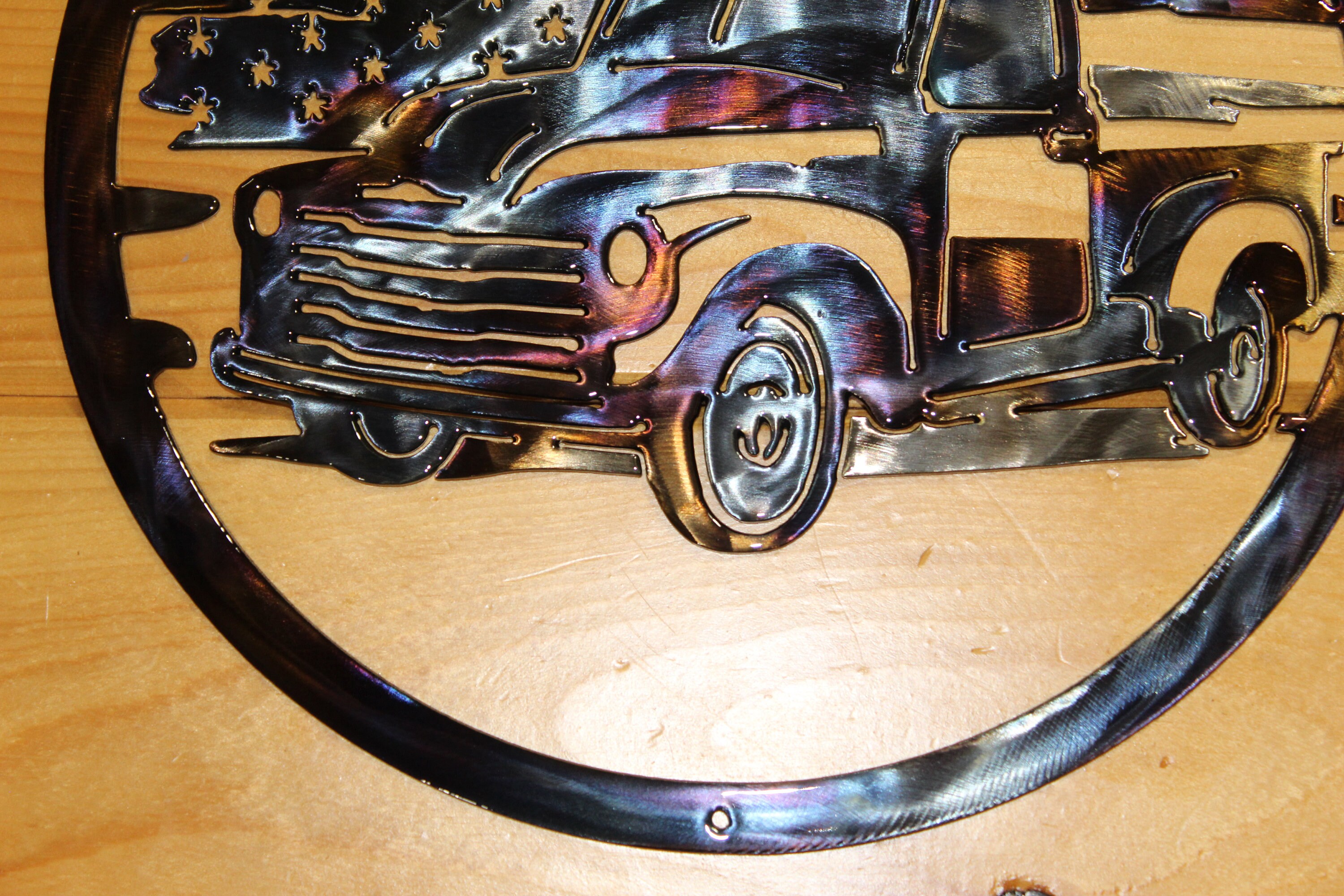 Plasma Cut Metal Truck Sign – Torch Finish Garage Decor - Etsy