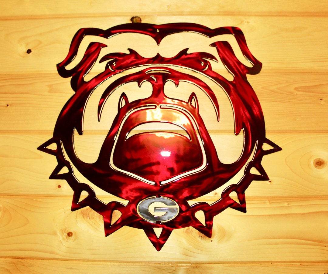 Georgia Bulldogs Metal Sign/georgia Bulldogs College Football Sign ...