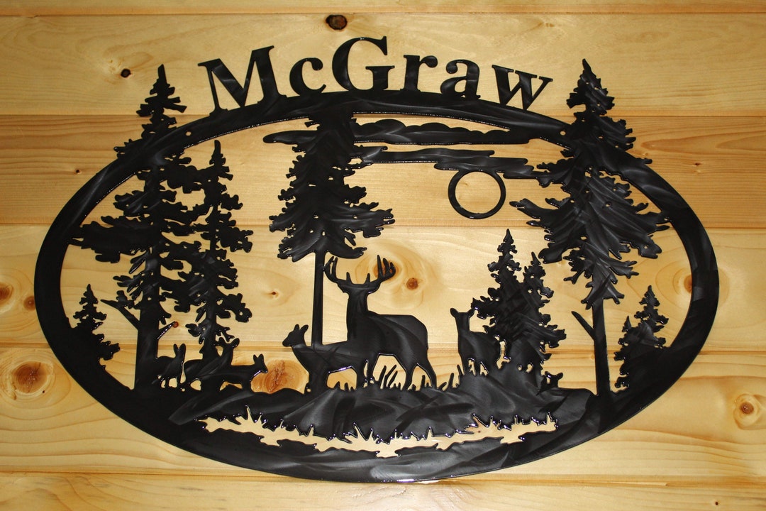 Personalized Metal Driveway Sign/personalized Name Sign/metal Wall Art ...