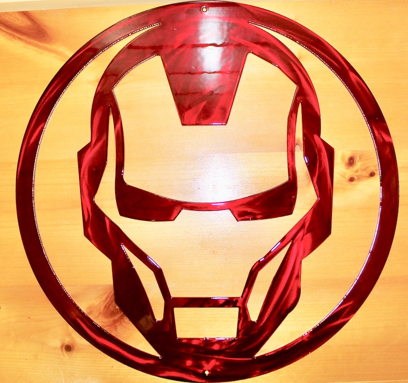 Aluminum Iron Man Sign Gift for Kids Iron Man Sign Metal | Etsy