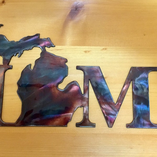 Michigan Home Sign - Etsy