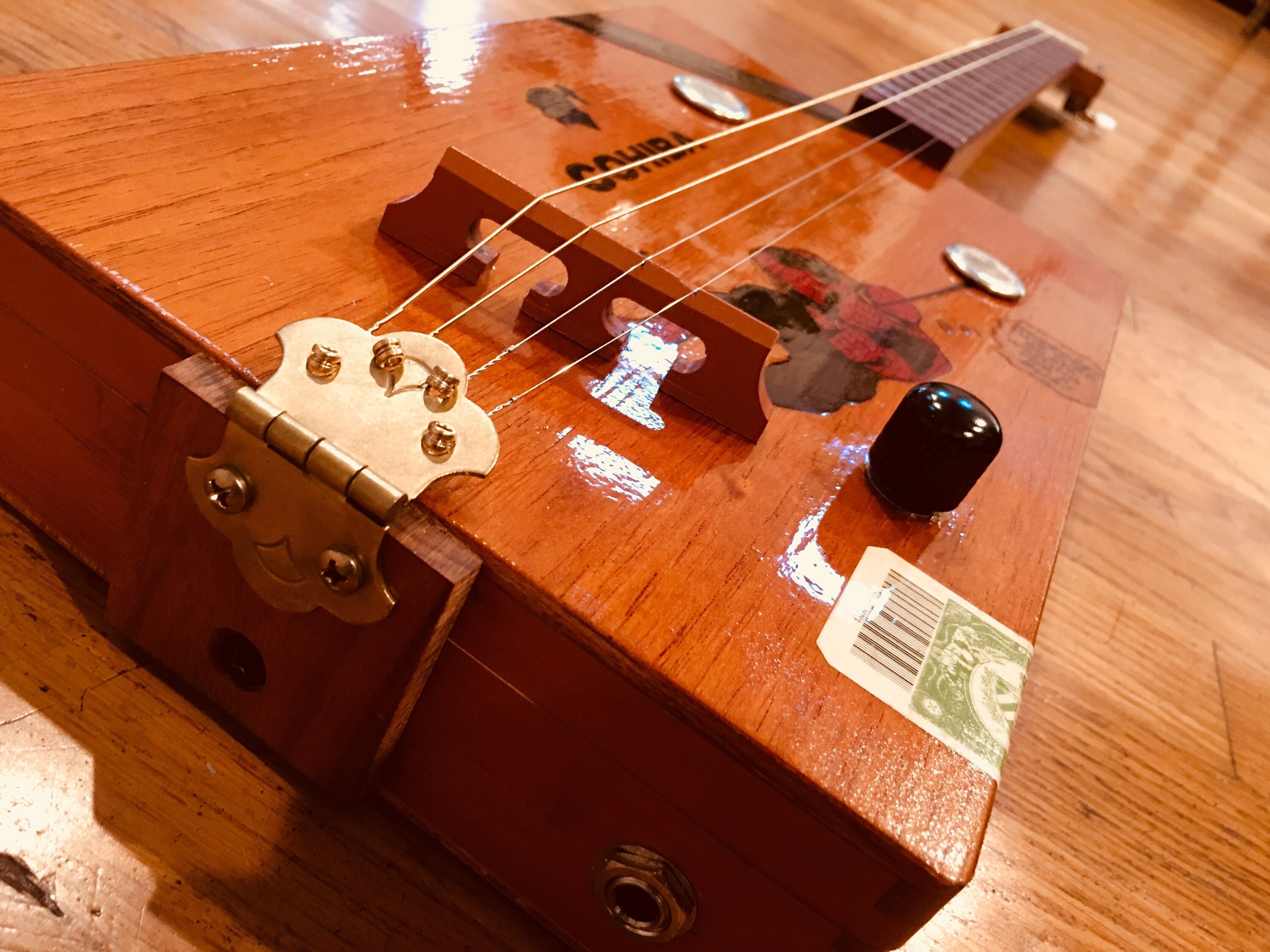 Cohiba “spider-man” Cigar Box Guitar - Acoustic/electric - Etsy