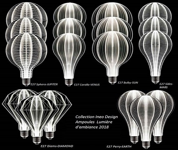Bulb Led in Plexiglass Design Engraved Laser Reference Planet - Etsy
