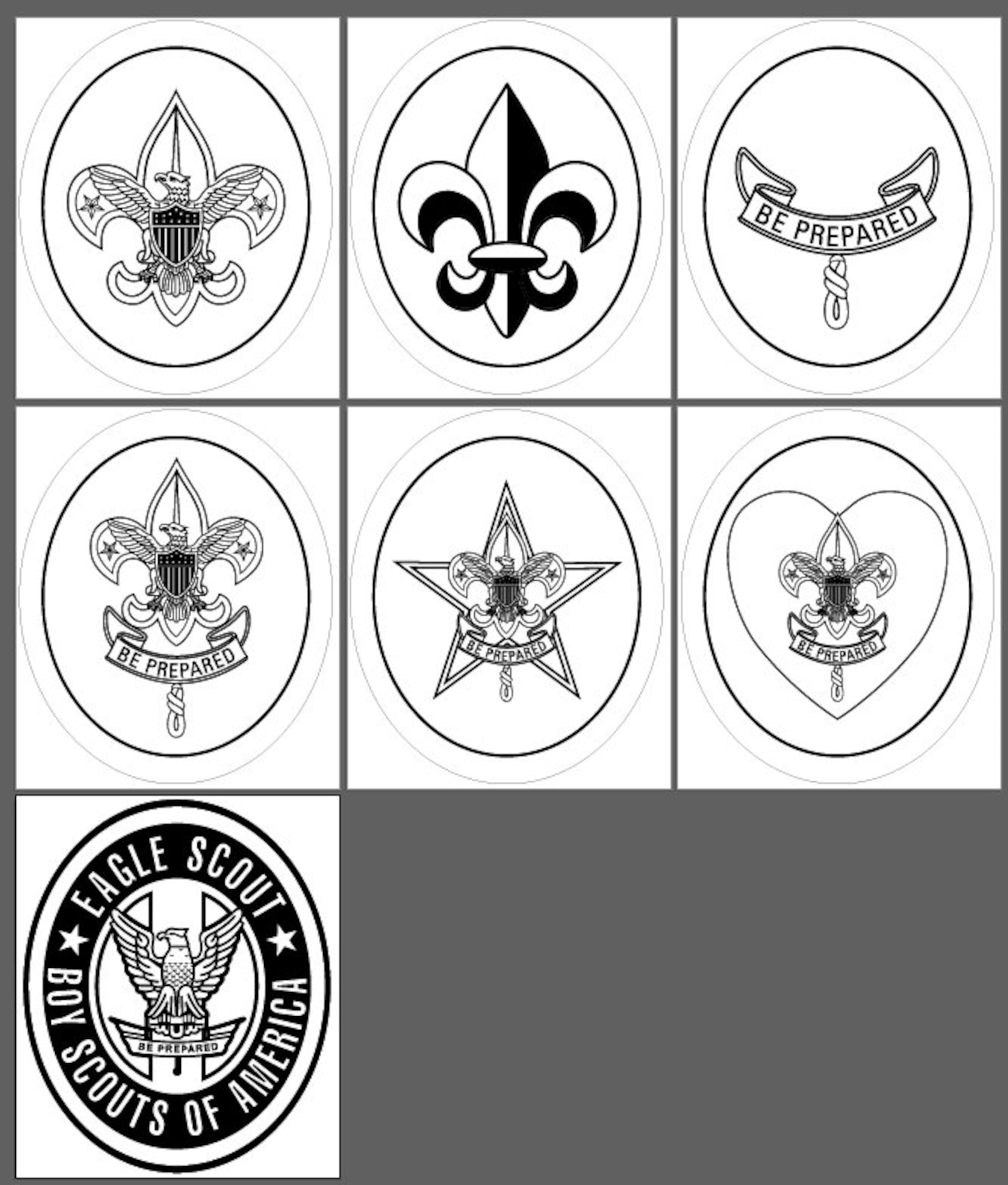 Scout Ranks SVG Vector Art for Laser or CNC - Etsy