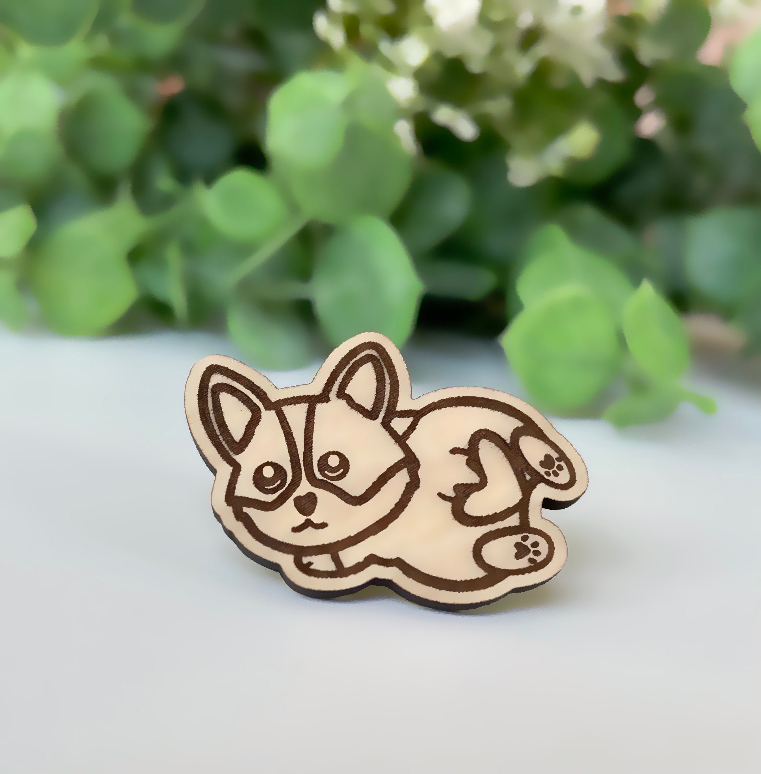 Corgi Wooden Pin Cute Corgi Booty Pins Corgi Pet Gifts Pins - Etsy