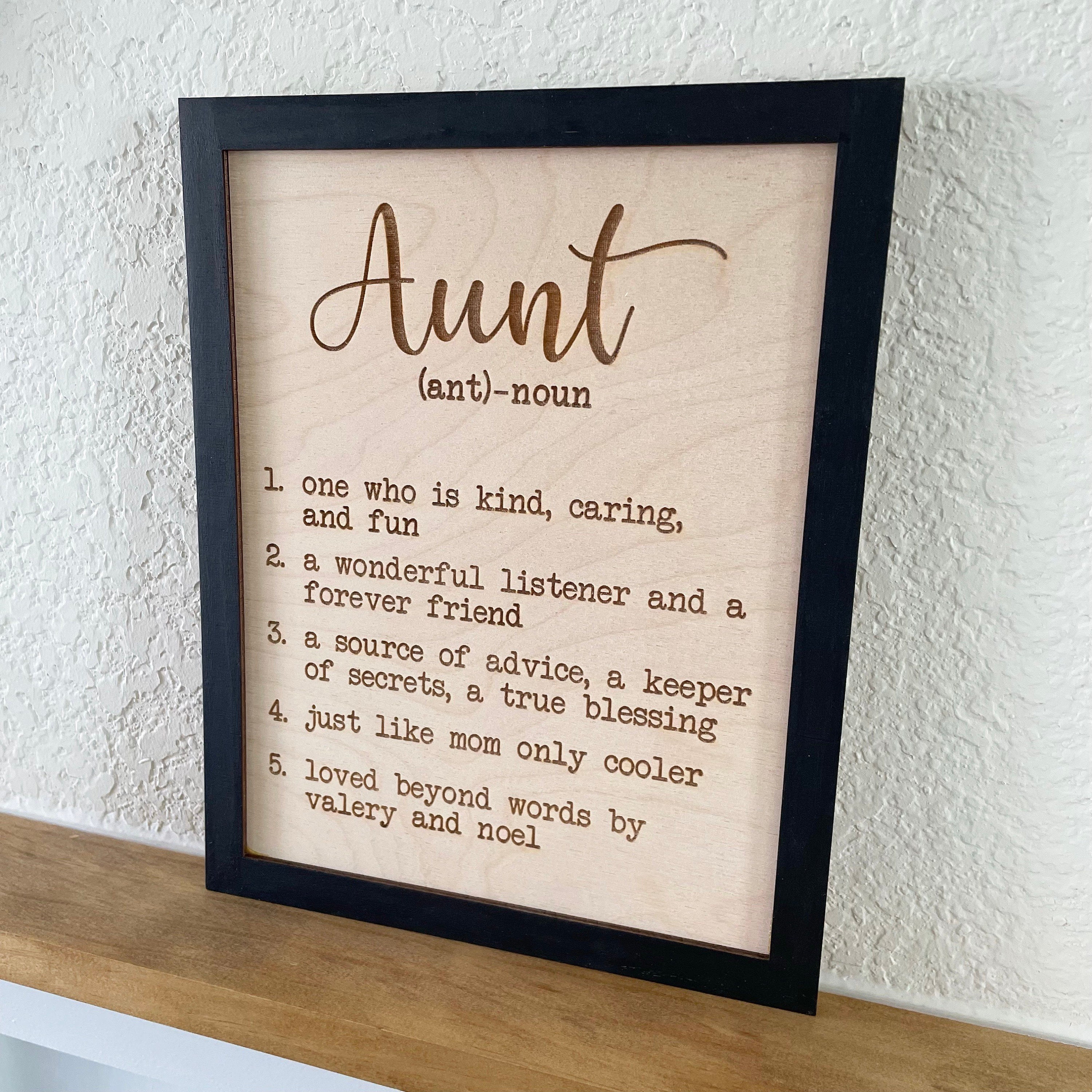 Cool Aunt Sign Aunt Gift Best Aunt Ever Funtie - Etsy