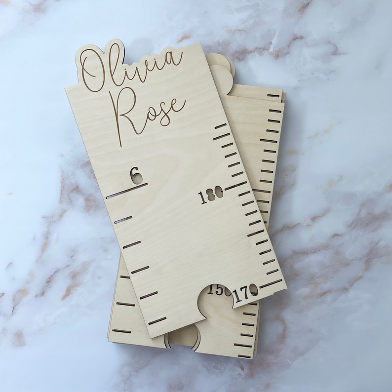 Personalized Wooden Growth Chart Ruler Growth Measuring - Etsy
