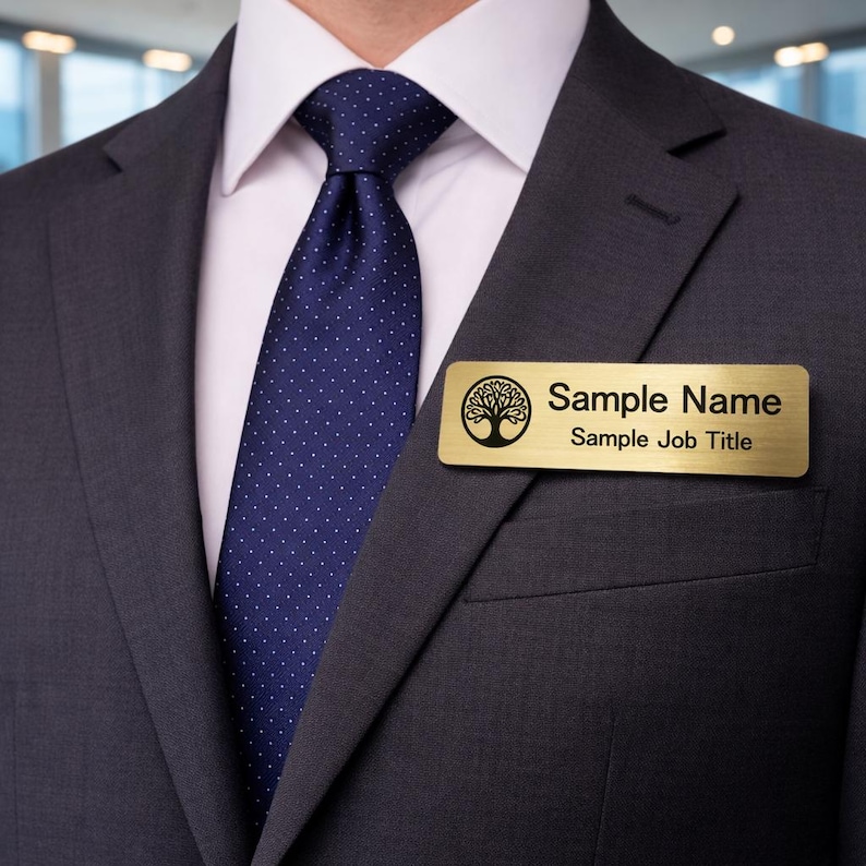 Custom Magnetic Name Tag Personalized Name Badge Engraved Plastic ...