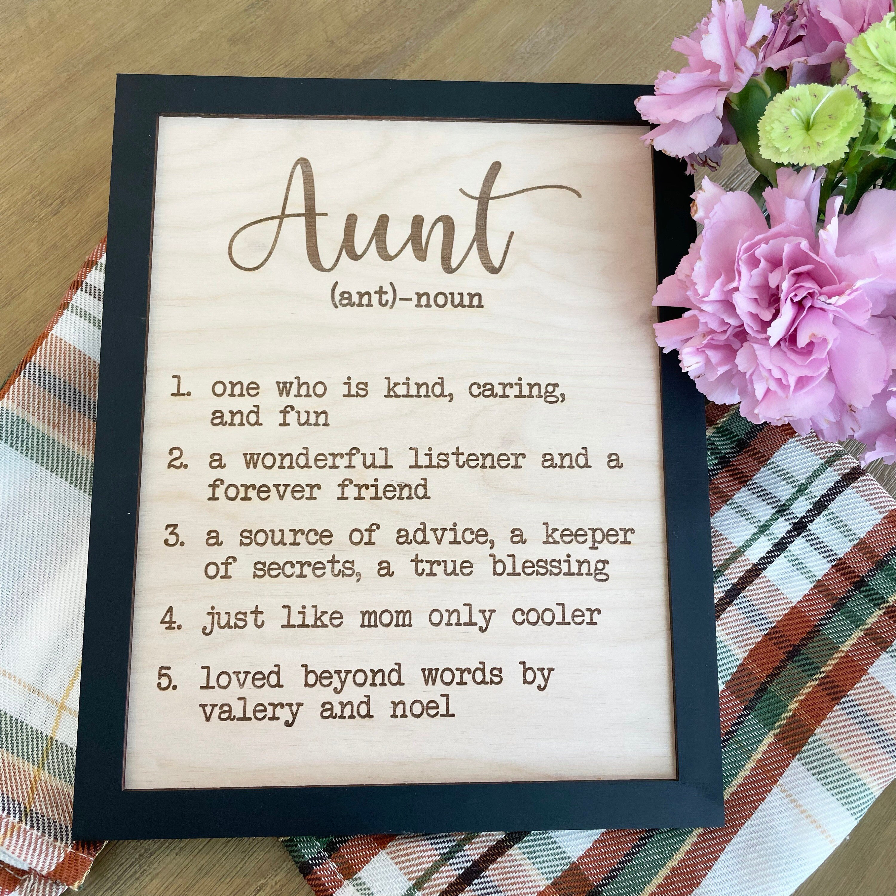 Cool Aunt Sign Aunt Gift Best Aunt Ever Funtie - Etsy