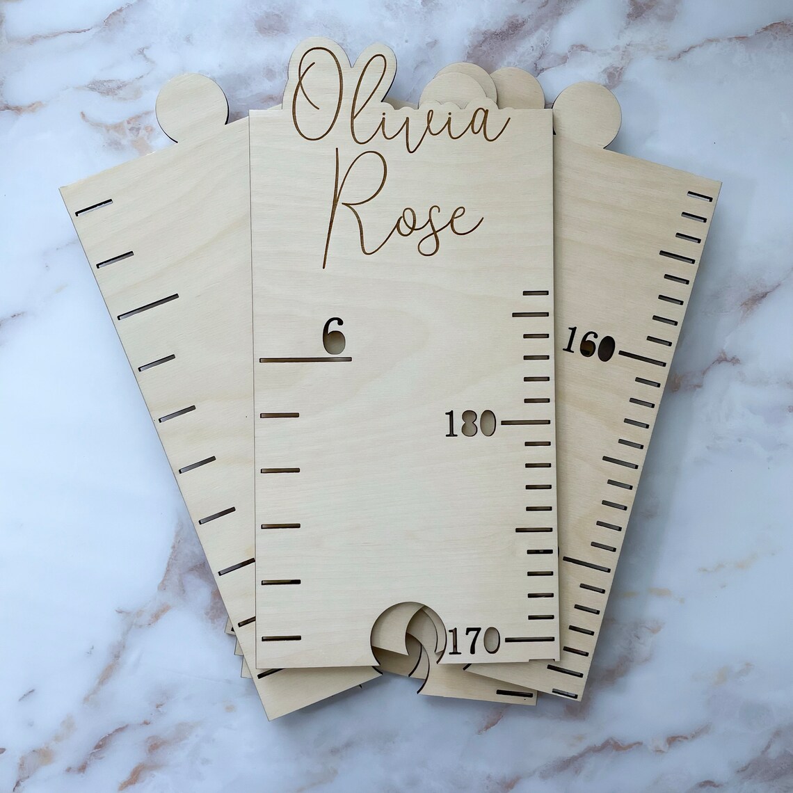 Personalized Wooden Growth Chart Ruler Growth Measuring - Etsy