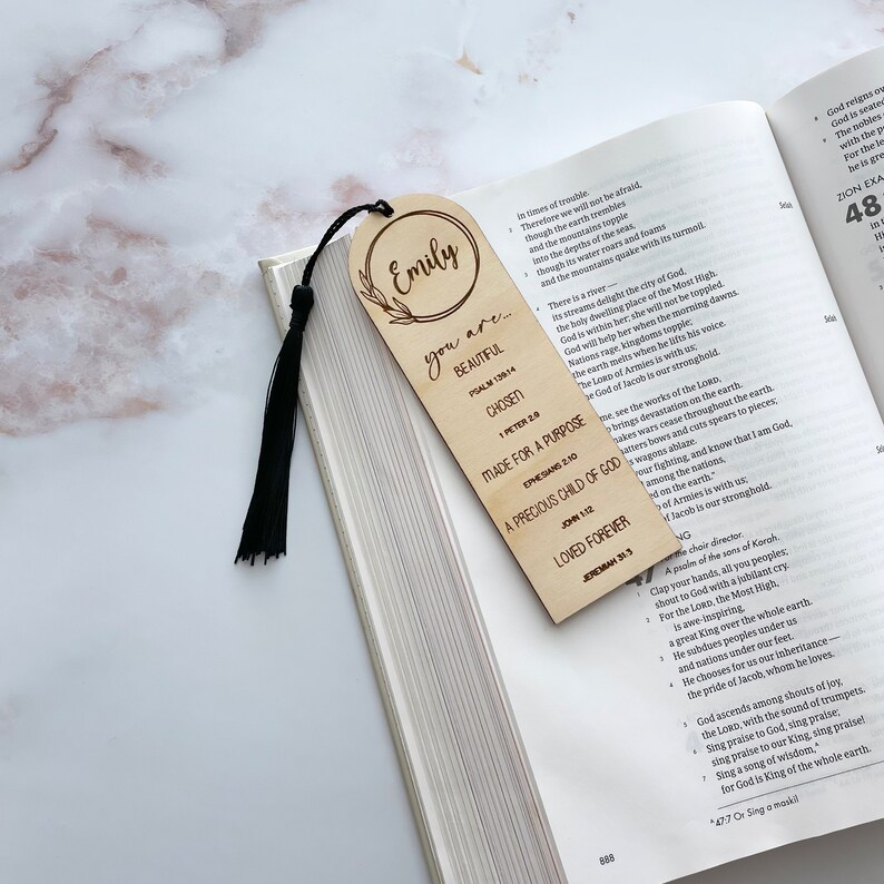 Personalized Bible Verse Bookmark Engraved Personalized - Etsy