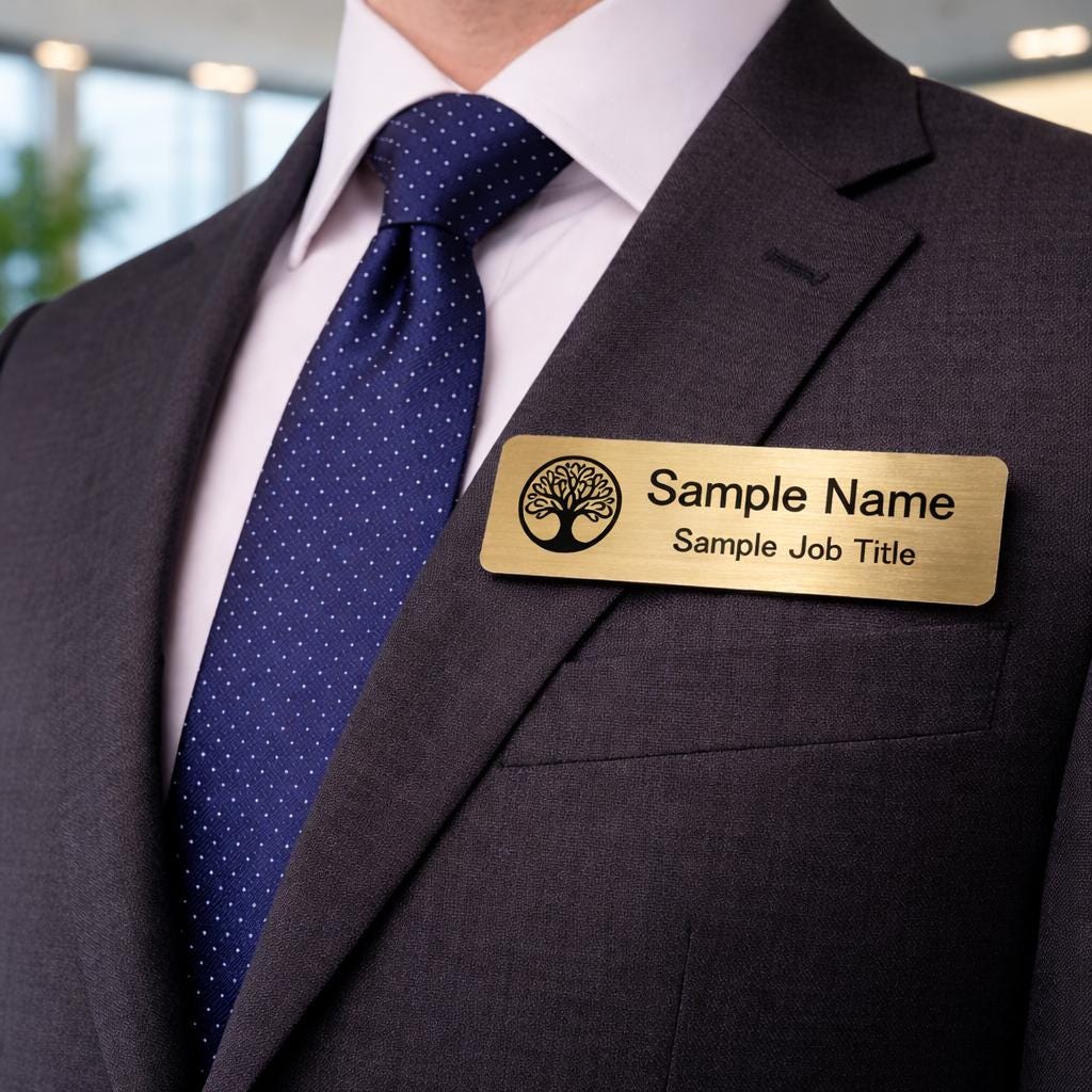 Custom Magnetic Name Tag Personalized Name Badge Engraved Plastic ...