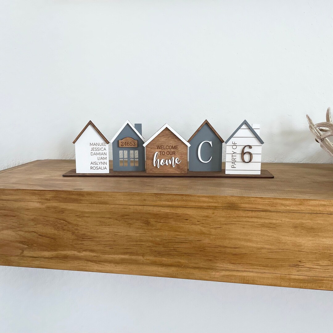 Custom Standing House Decor Farmhouse Mini Home Personalized Gift for ...