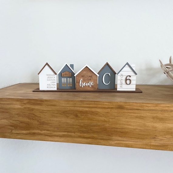Custom Standing House Decor Farmhouse Mini Home Personalized - Etsy