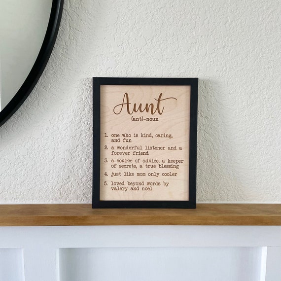 Cool Aunt Sign Aunt Gift Best Aunt Ever Funtie - Etsy