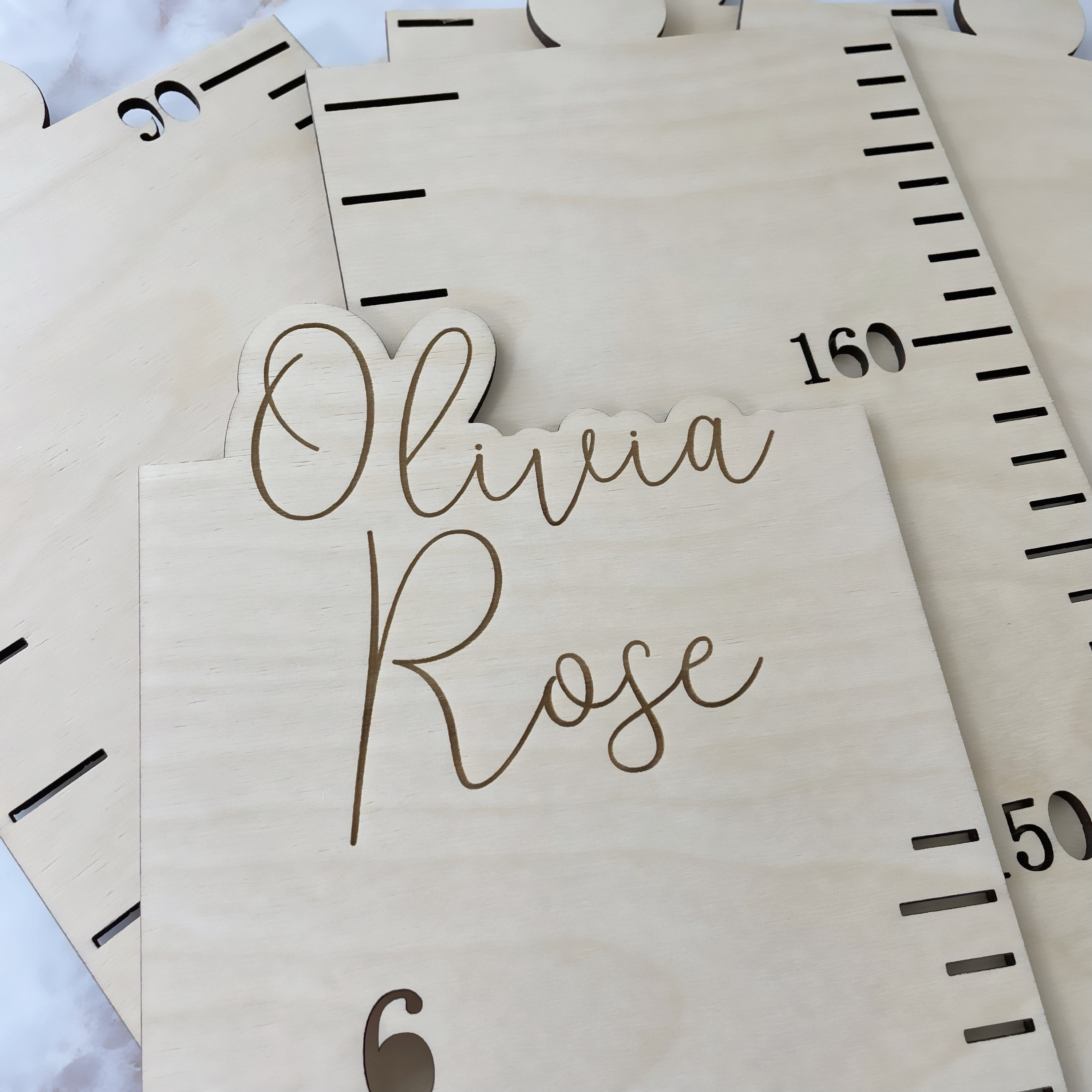 Personalized Wooden Growth Chart Ruler | Growth Measuring Stick ...