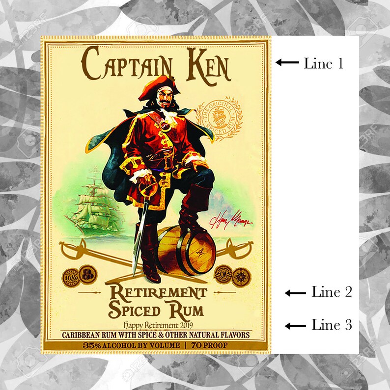 Custom Rum Label | Etsy