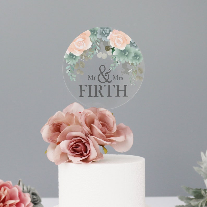Round Acrylic Clear Cake Topper Blanks | Perfect for Vinyl | Cake ...