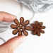 Wooden Buttons|flower Shaped Wood Laser Cut|knitting|sewing|crochet ...