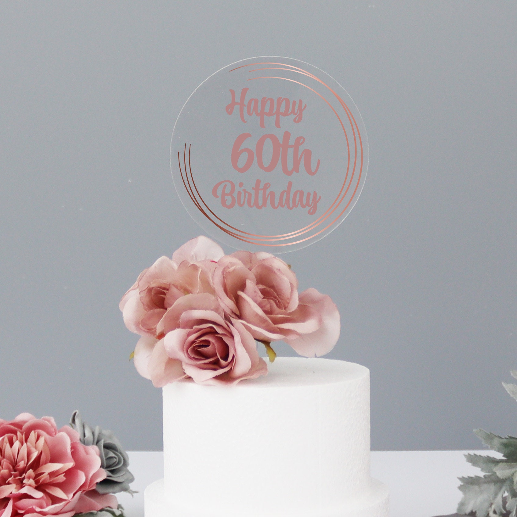 Round Acrylic Clear Cake Topper Blanks | Perfect for Vinyl | Cake ...