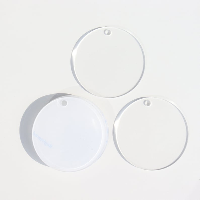 2.5mm Clear Acrylic Craft Blanks | Circular Clear Acrylic Craft Blanks ...