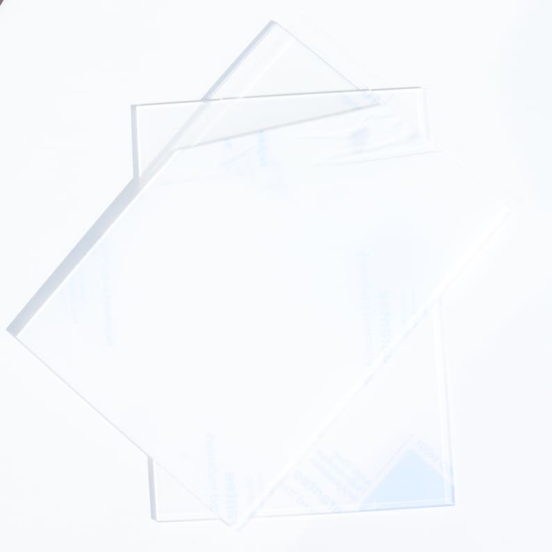 Clear Acrylic Sheets Blank | Acrylic Craft Blanks | A6 - A1 Size Clear ...