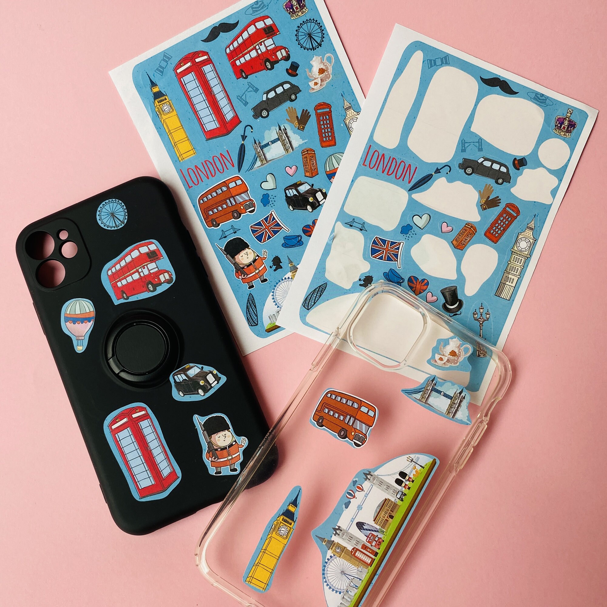 London Stickers Travel London Sticker Sheet England Decals British ...