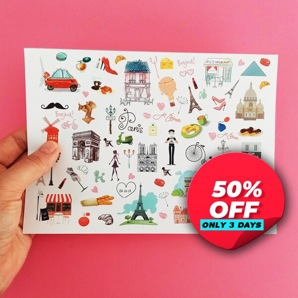 Paris Sticker - Etsy