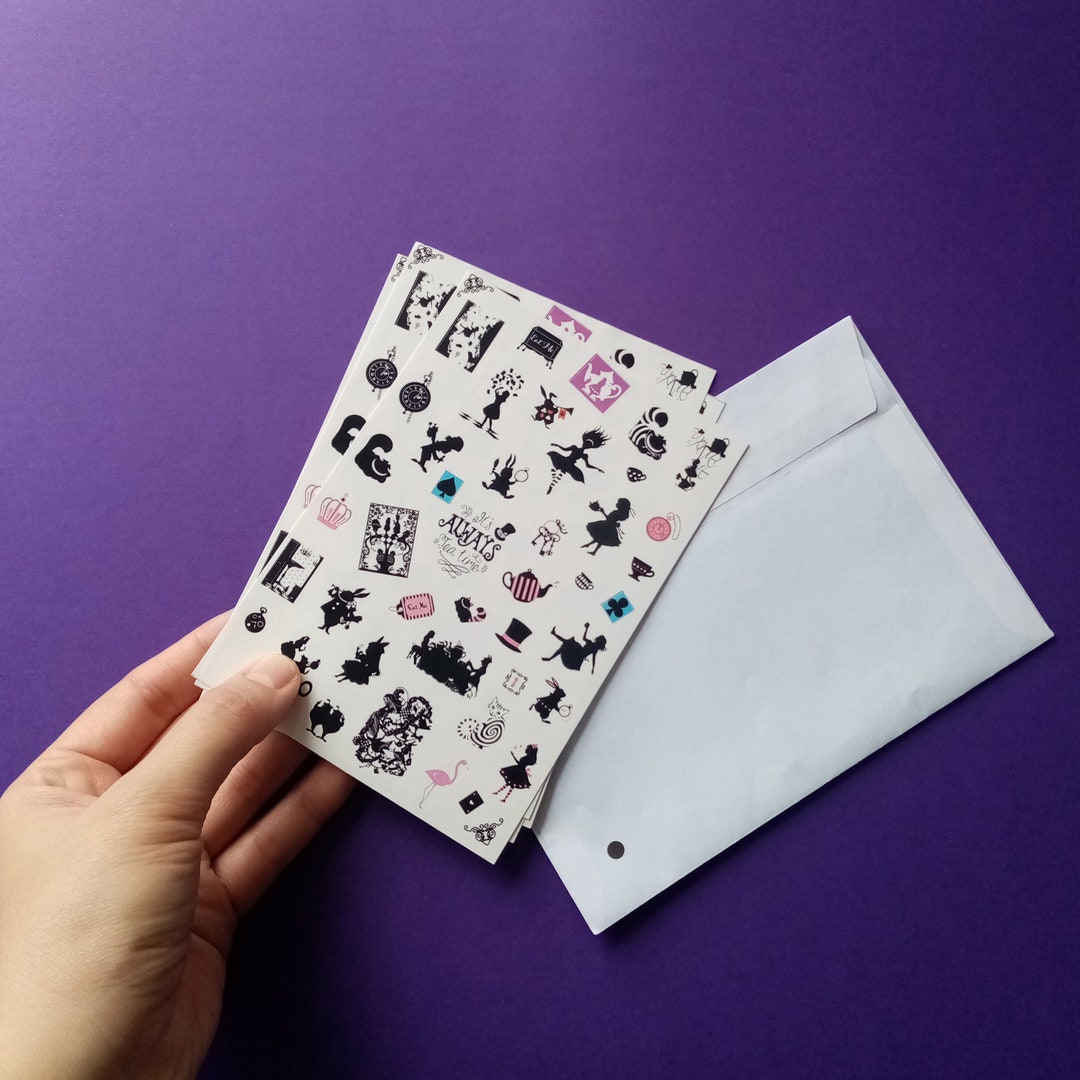 40 Pcs Mini Alice in Wonderland Planner Stickers Fairy Stickers Mini ...