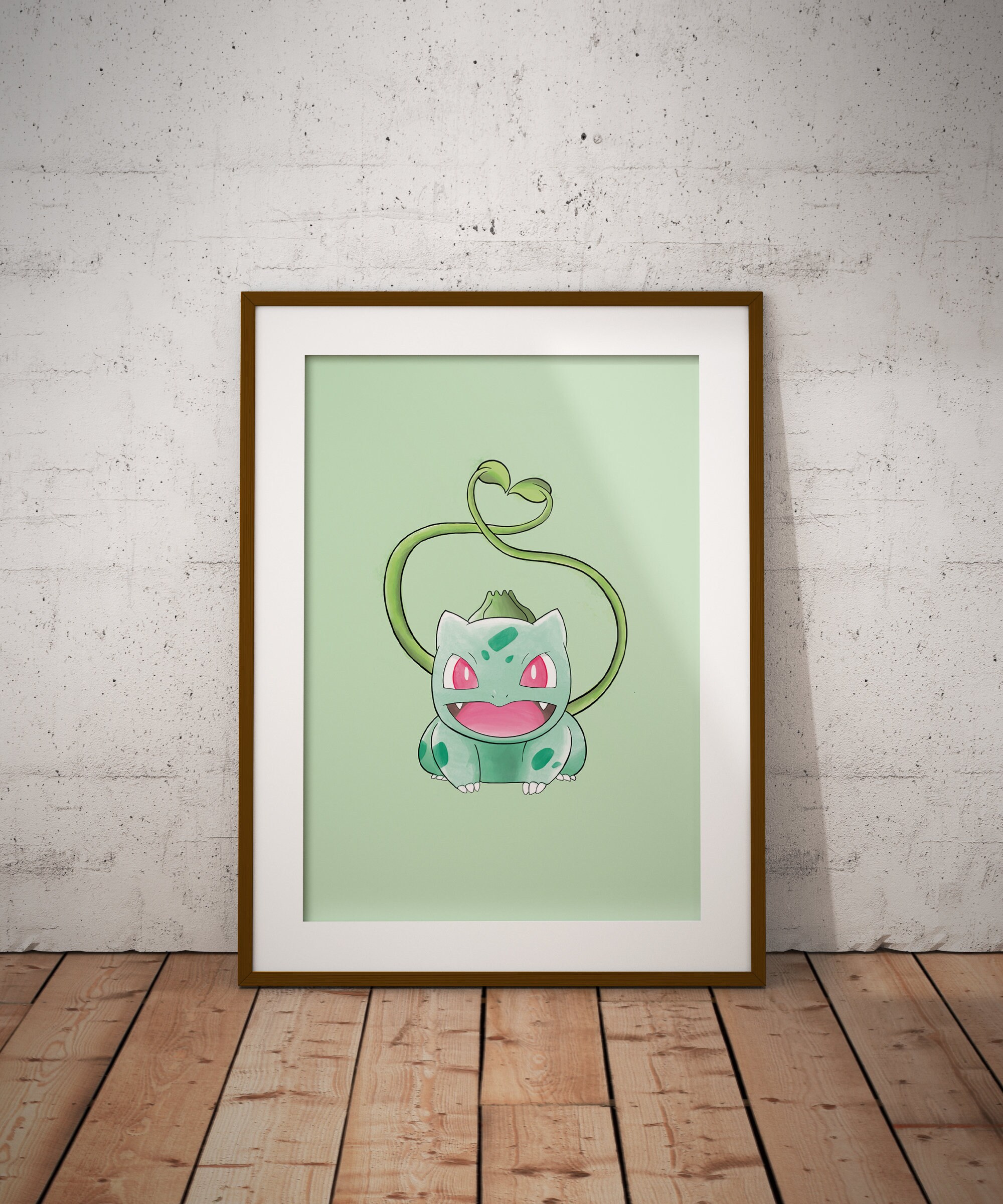 Pokémon Bulbasaur Heart Valentine Digital Print (Instant Download) - Etsy