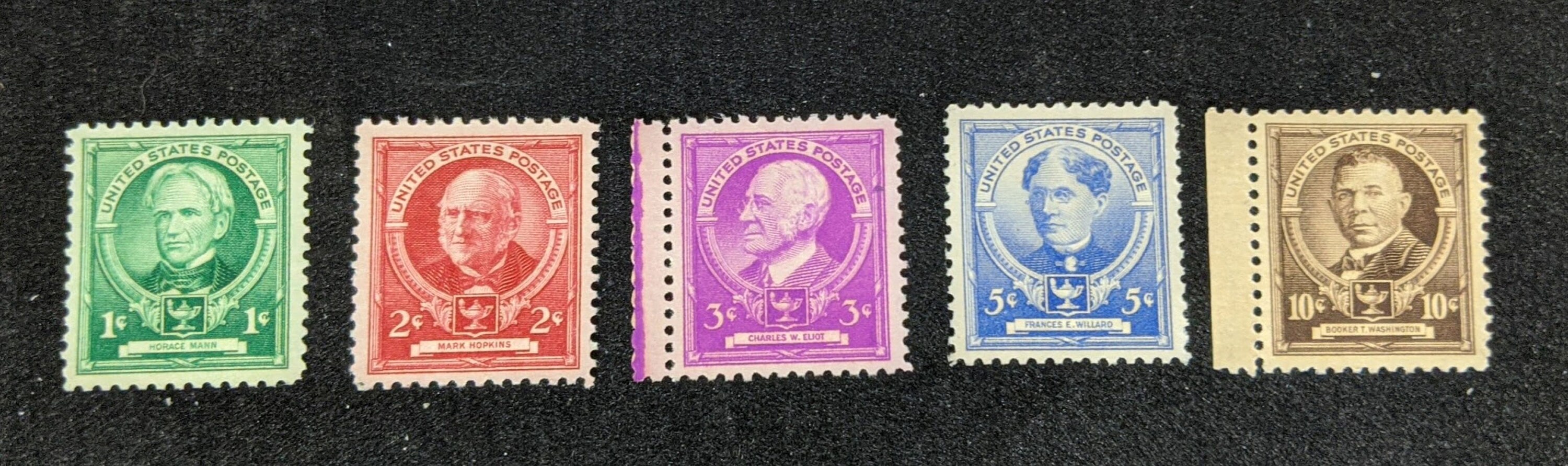 1940 6 US Stamps Unhinged Mint Scott 869-873 - Etsy Nederland