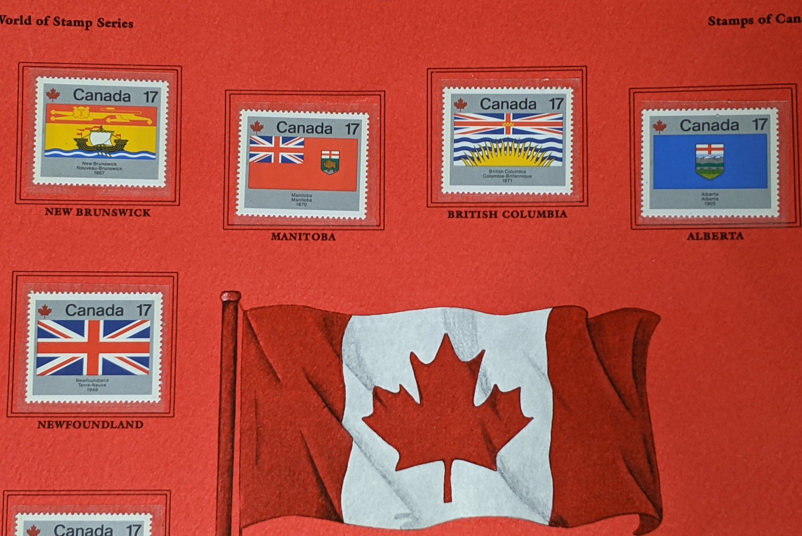 Flags of Canada Centennial Issue 1867-1967 Stamps | Etsy