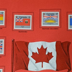 Flags of Canada Centennial Issue 1867-1967 Stamps | Etsy