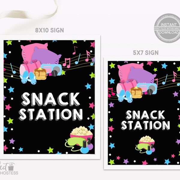 Snack Station Sign - Etsy