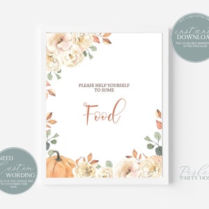 Food Sign Food Sign Printable Food Sign Food Table Baby - Etsy