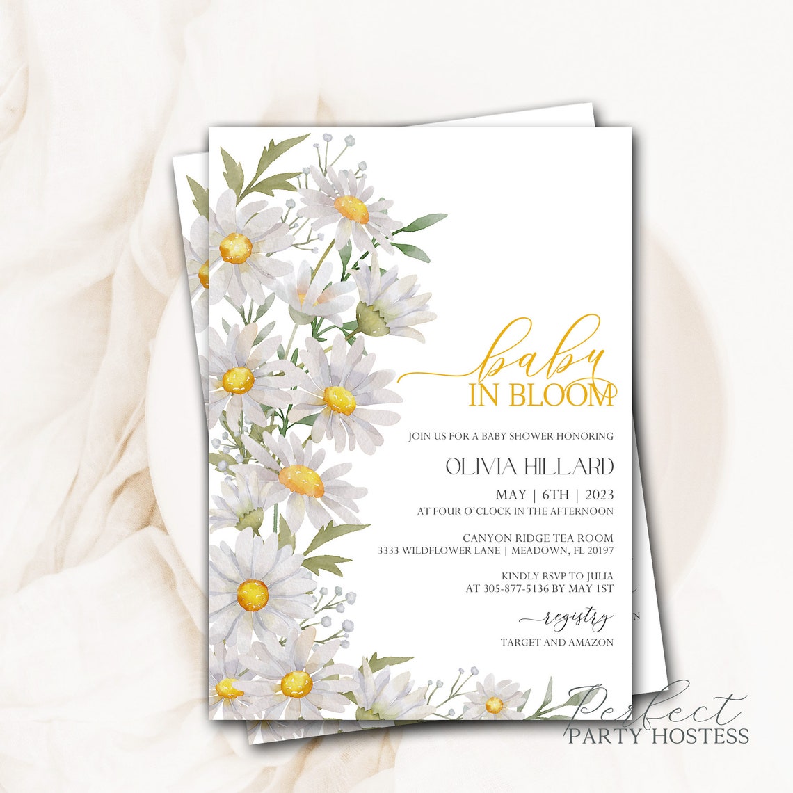Food Table Sign Printable, Floral Food Table Sign, Baby Shower Sign ...