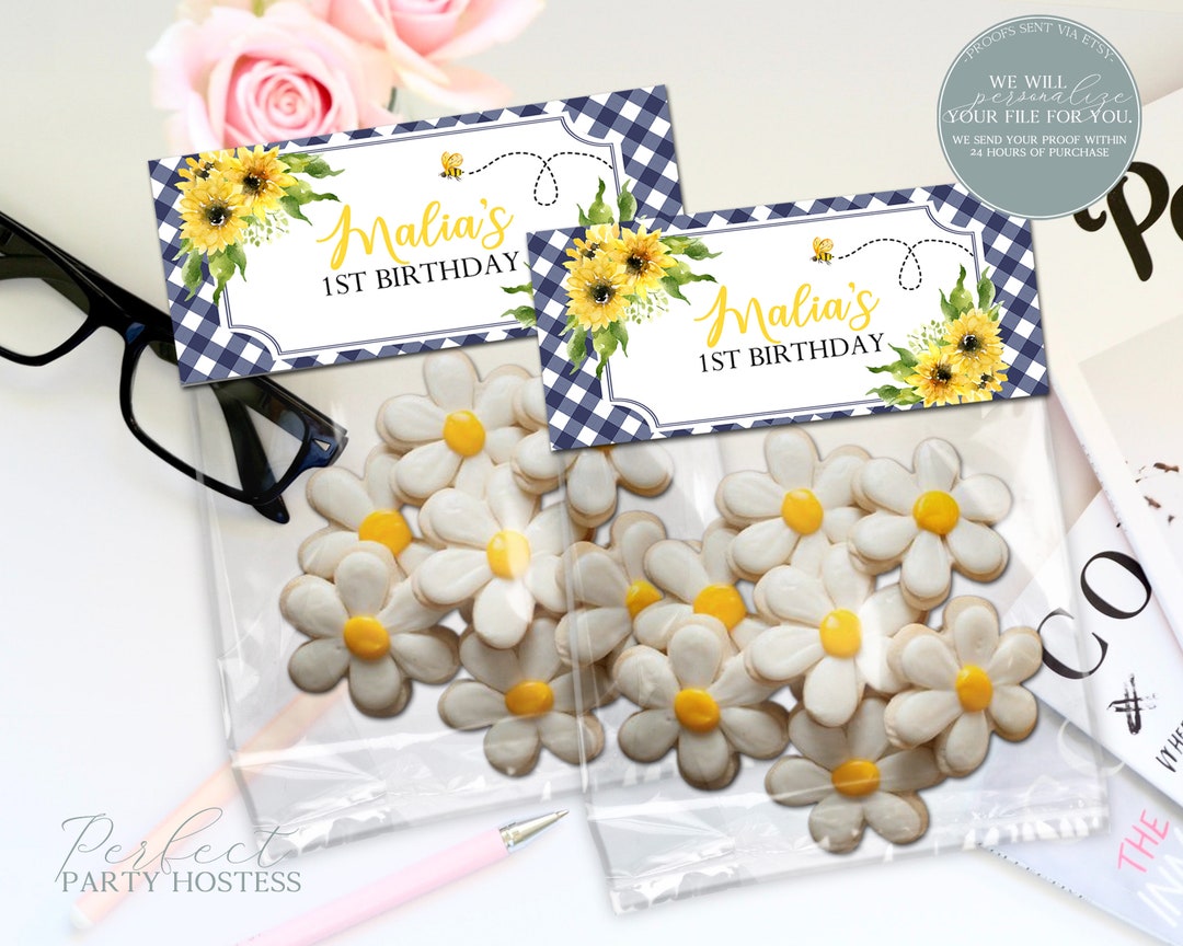 Birthday Treat Bag Toppers Printable Bag Topper Candy Bag Labels ...