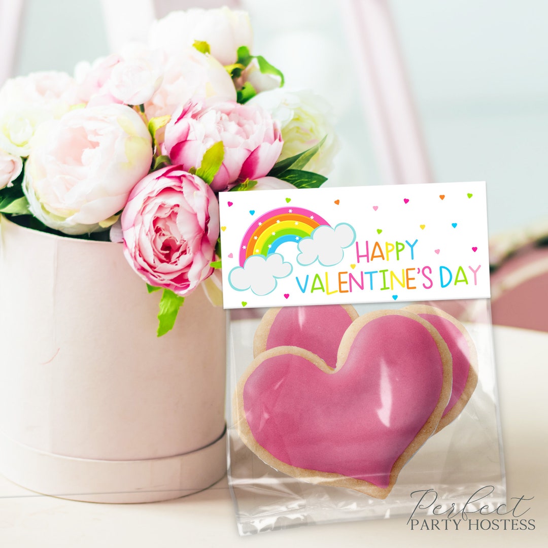 Valentine's Day Treat Bag Toppers Printable Bag Topper Valentine Topper ...