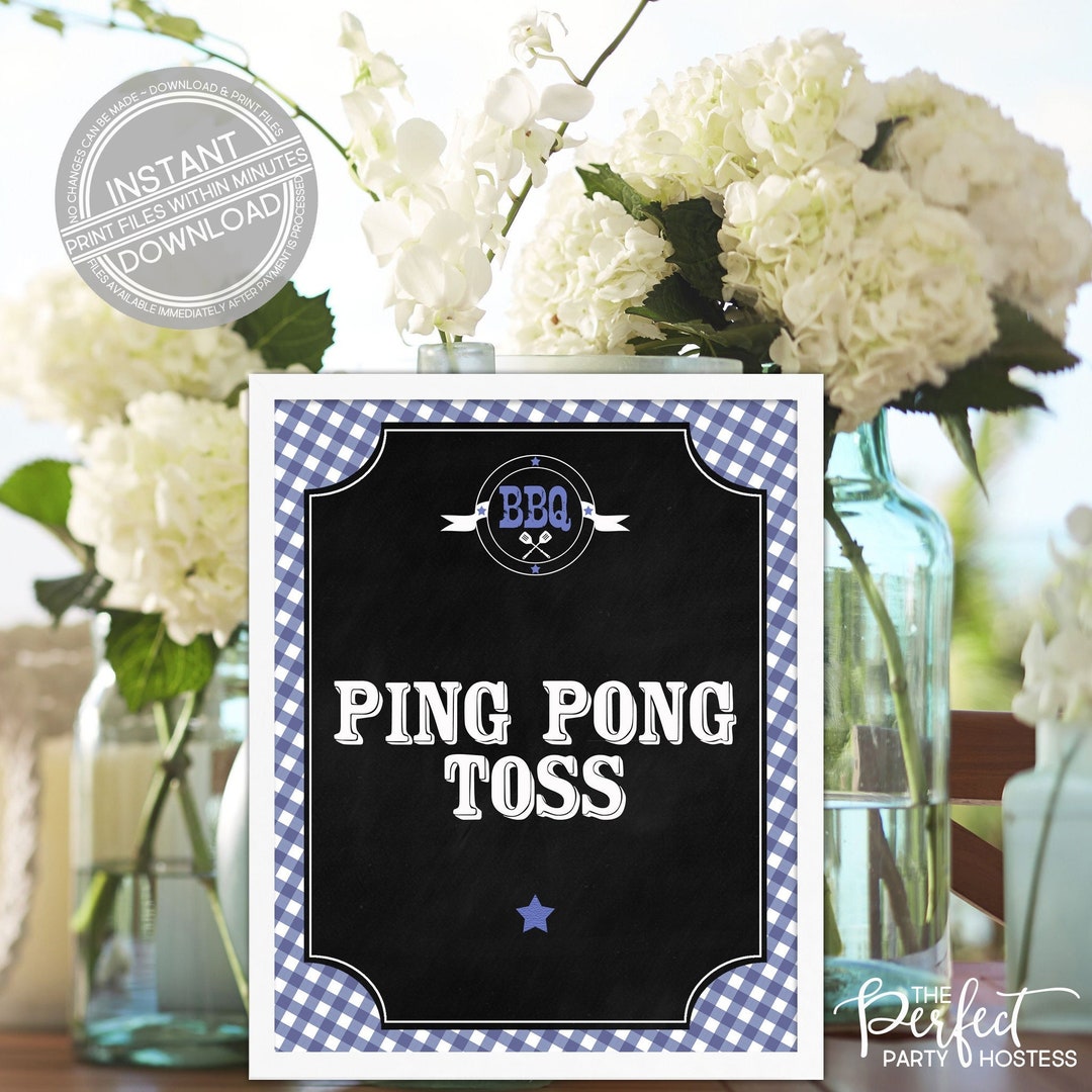 Ping Pong Toss Game, Ping-pong Toss Game, Printable Ping Pong Game ...
