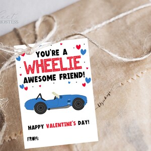 You Are a Wheelie Awesome Friend Valentine's Day Card, Race Car ...